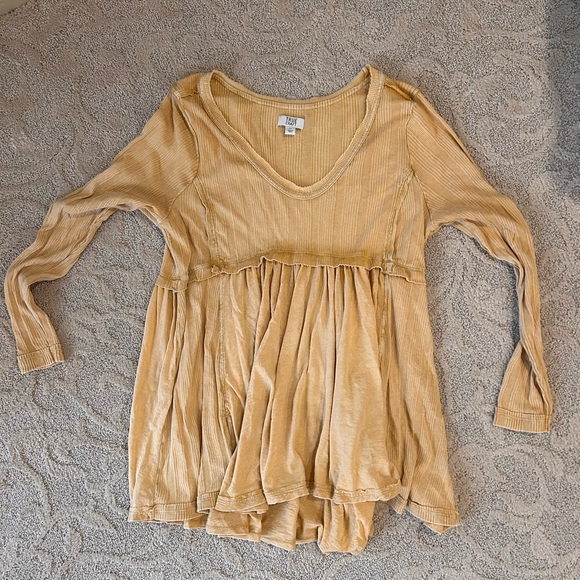 True Craft | Tops | True Craft Ribbed Butter Yellow Top | Poshmark